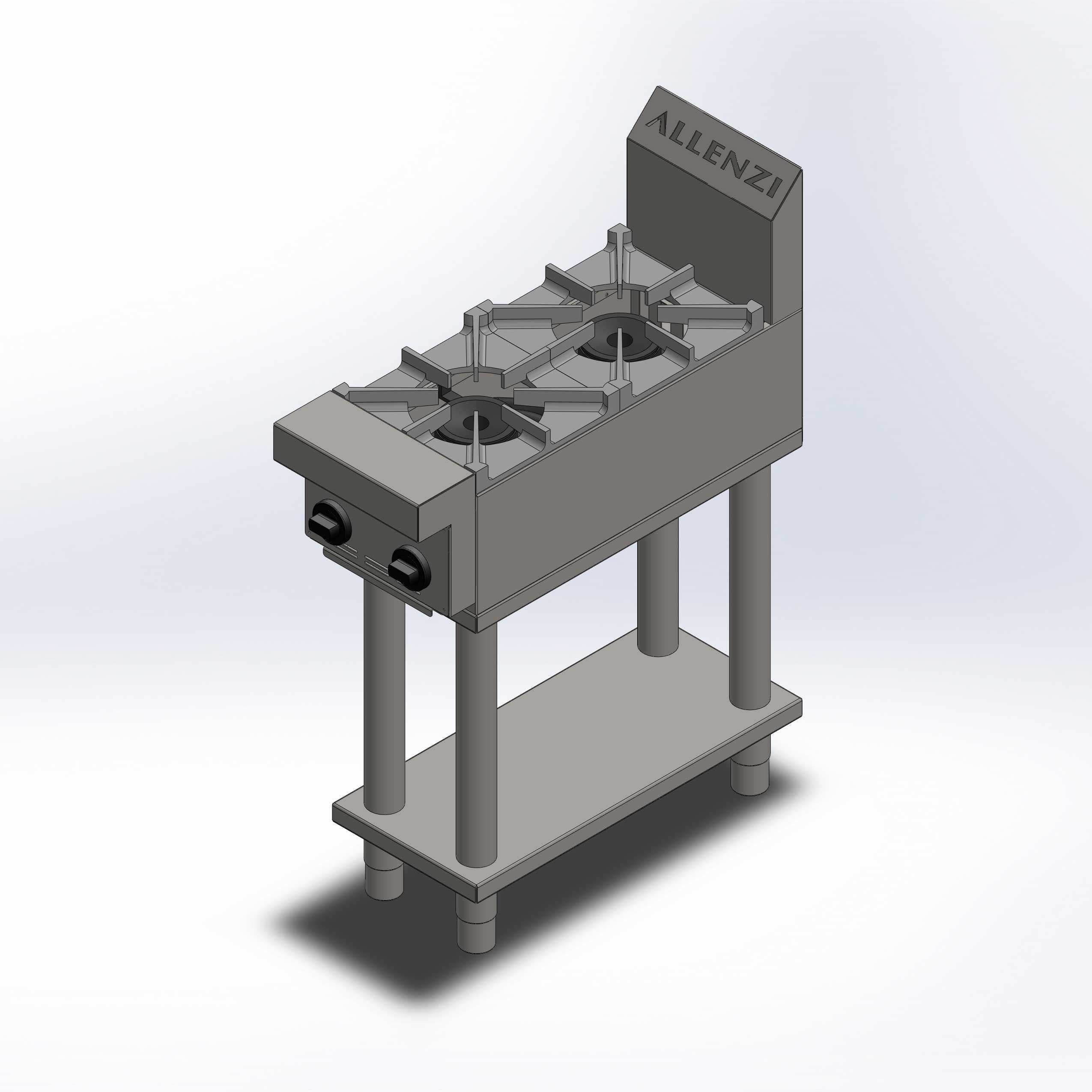 Commercial Freestanding 2 Burner Cook Top – Allenzi